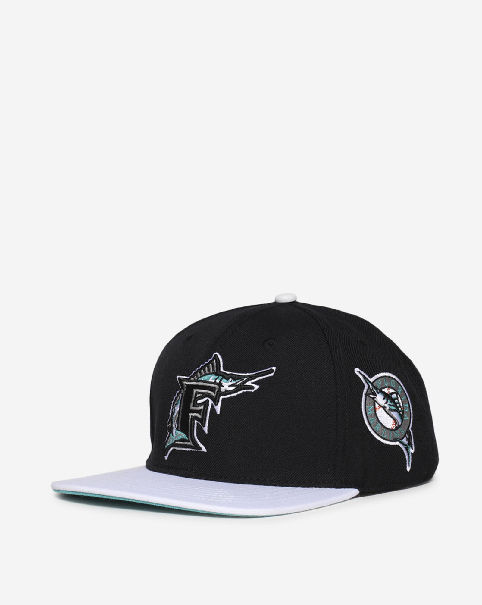 Shop New Era Florida Marlins Retro Snapback LMM735537-BLW black ...