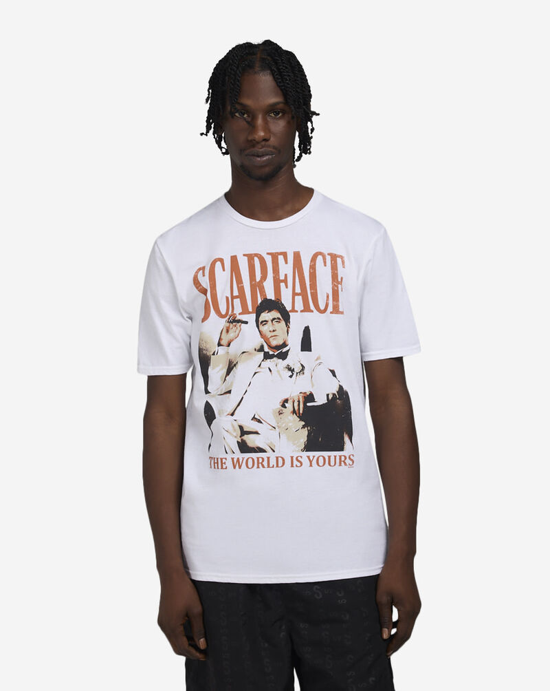 Shop Graphic Tees Scarface The World Is Yours Tee SF515 white | SNIPES USA