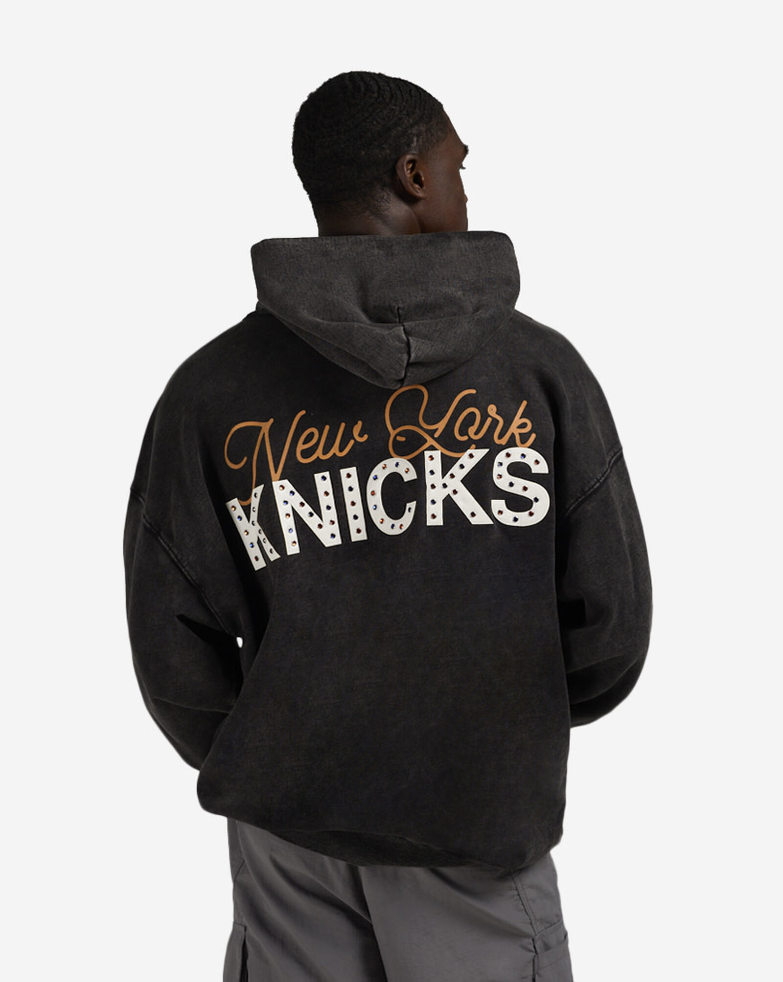 Shop PRO STANDARD New York Knicks Lightning Hoodie BNK5517047-WBK black ...