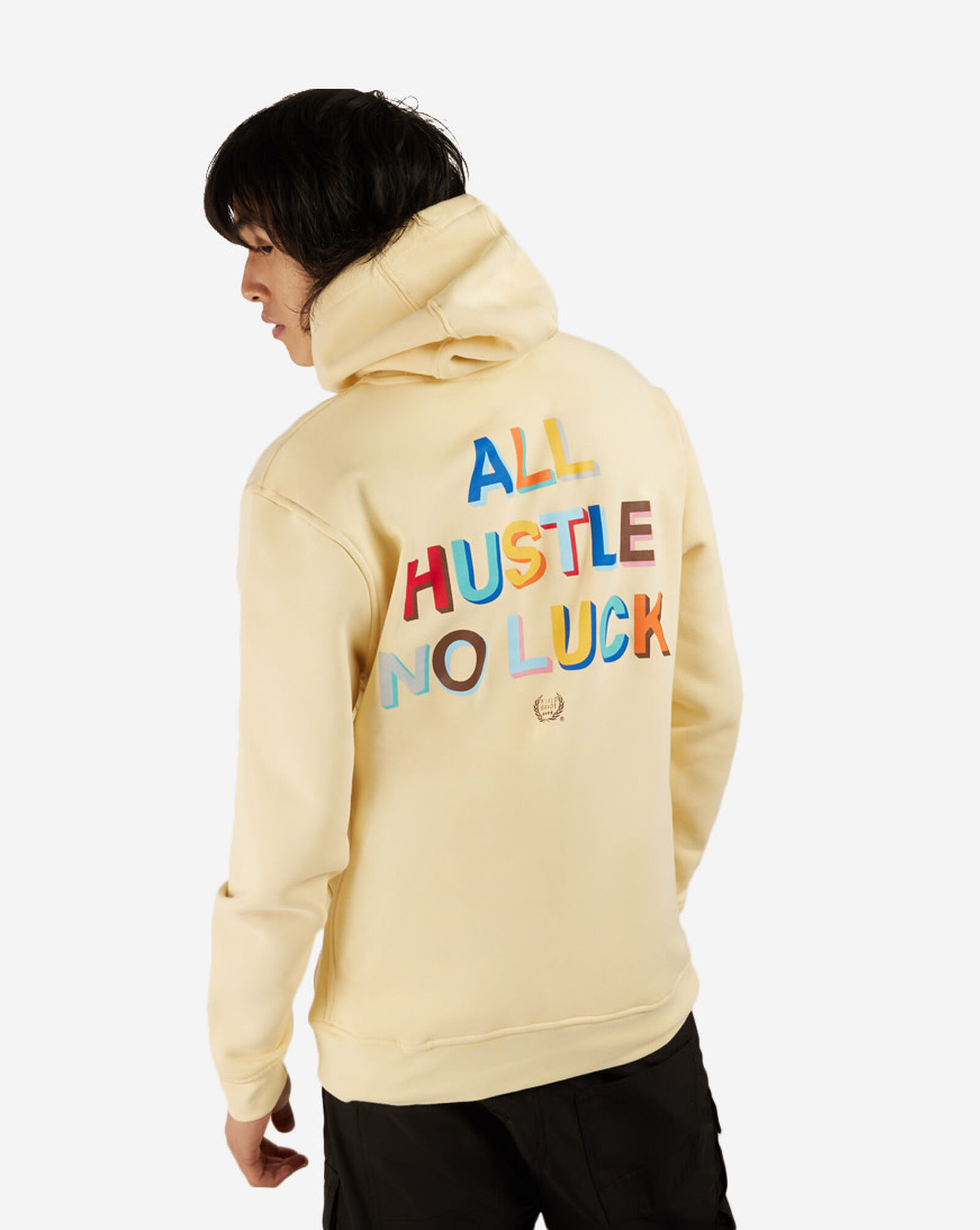 Shop Field Grade All Hustle No Luck Fleece Hoodie 1004300-SND beige | SNIPES USA
