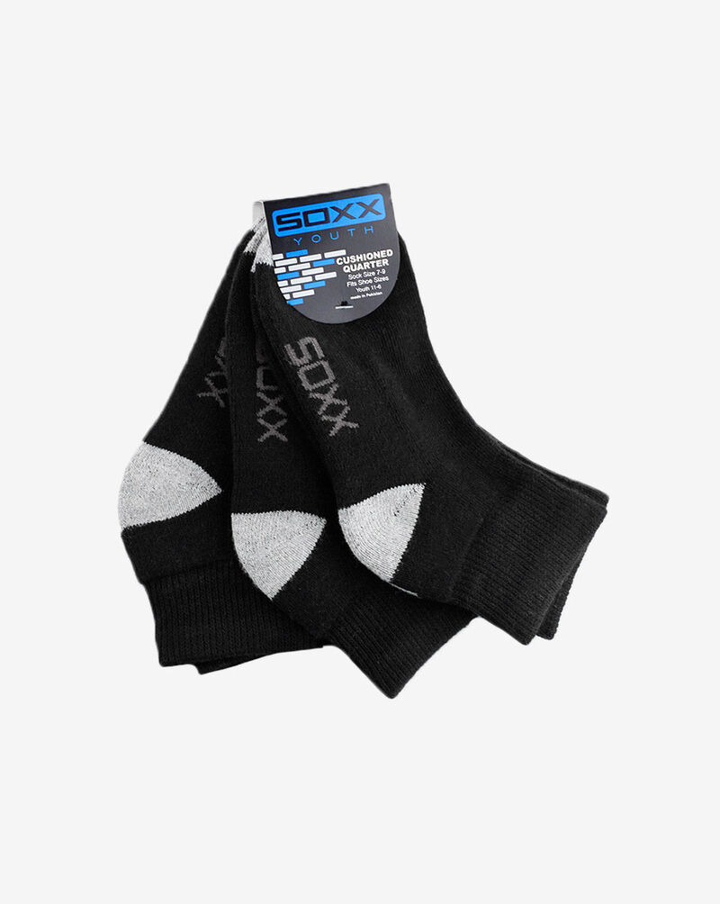 Shop Soxx Youth Quarter Socks (7-9) PL-SX7007200 black | SNIPES USA