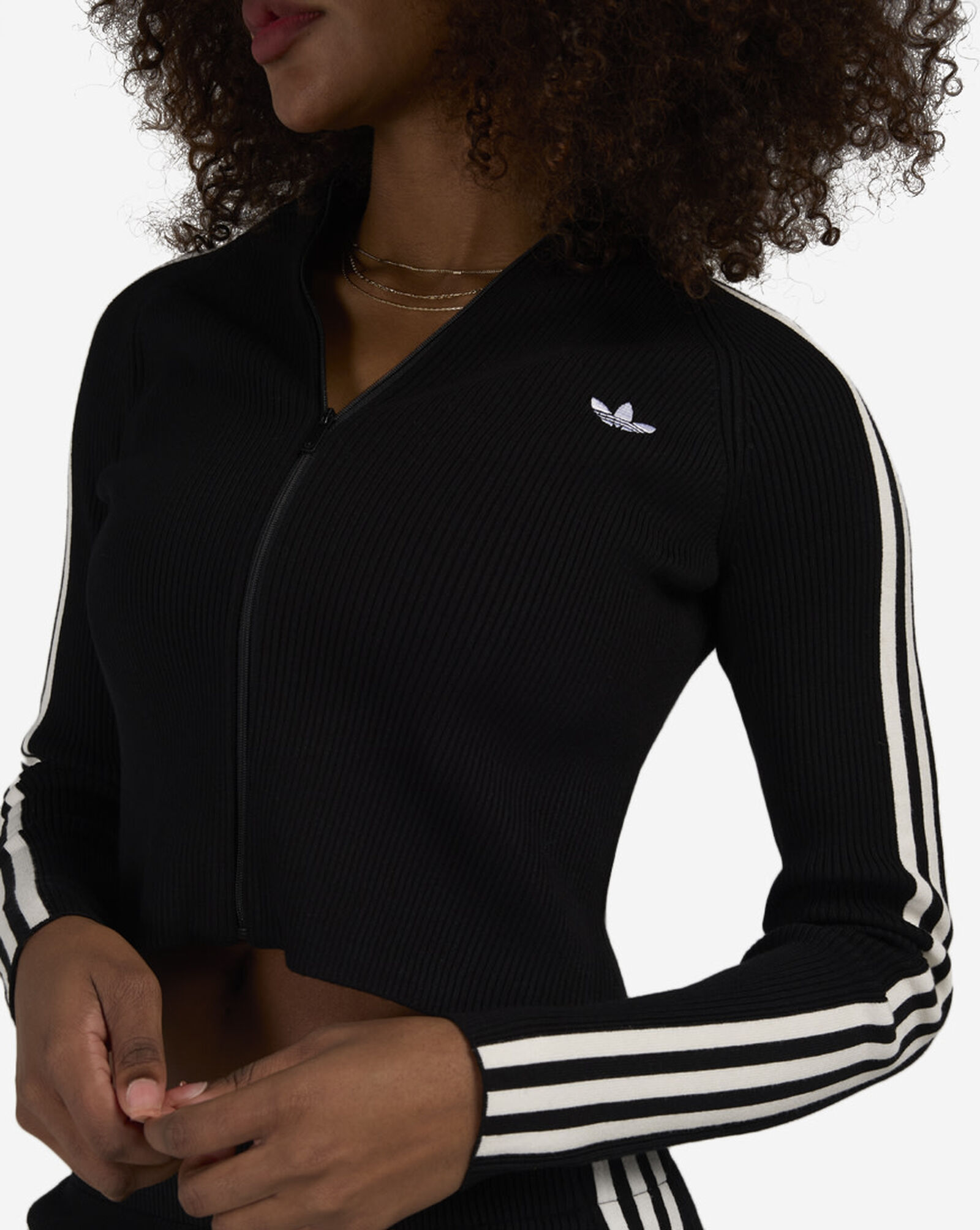 Shop adidas Adicolor 3-Stripes Slim Knit Track Top JY2597 black ...