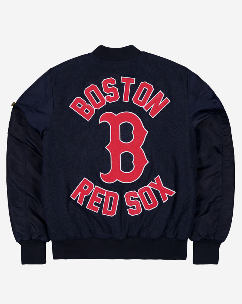 Shop New Era Alpha Industries Historic M-A1 Boston Red Sox Bomber ...