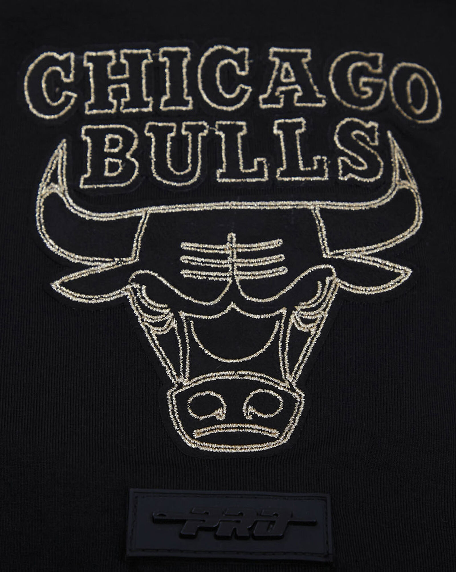 Shop PRO STANDARD Black and Gold Chicago Bulls Tee BCB1513571-BLK black ...