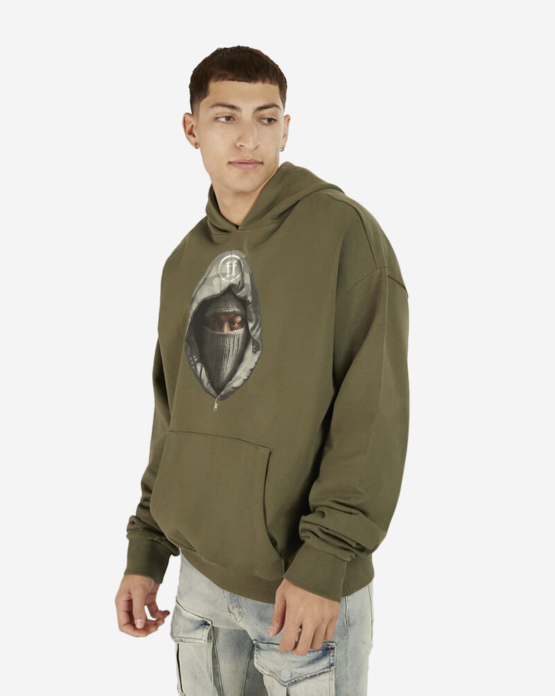 Shop Forgotten Faces Camo Hoodie FOF0105-OLV green | SNIPES USA