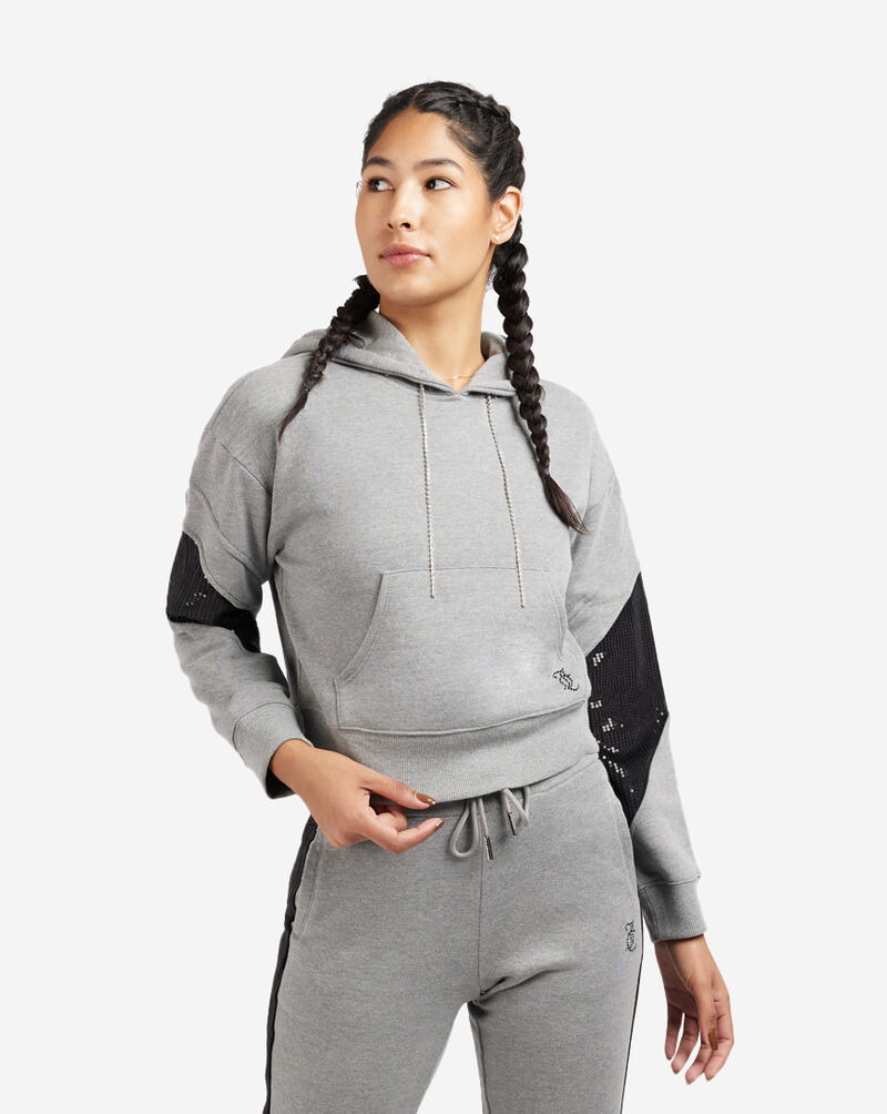 Shop Juicy Couture Cropped Hoodie 110005395-J8034 grey | SNIPES USA