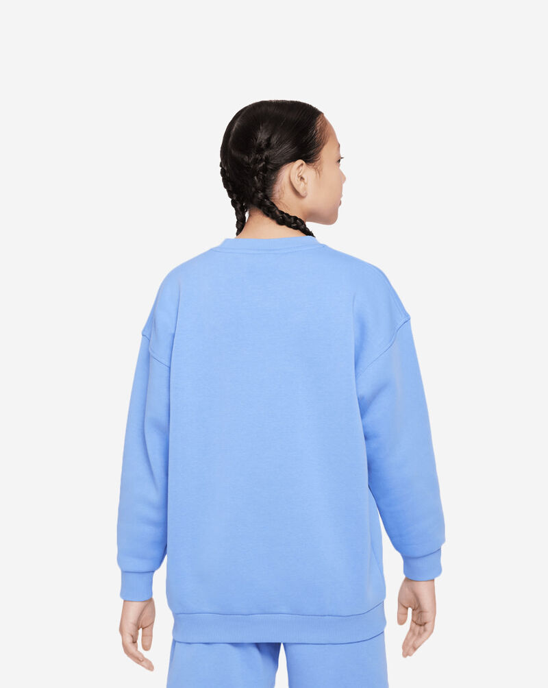 Shop Nike Grade School NSW Club Fleece Oversized Crew FD2923-450 white ...