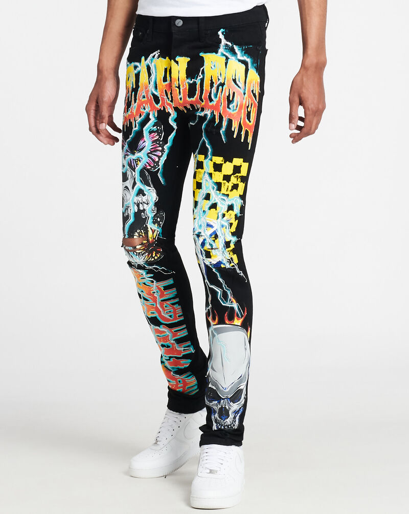 Shop GFTD LA Jaxon Jeans JAXON-BLK black | SNIPES USA