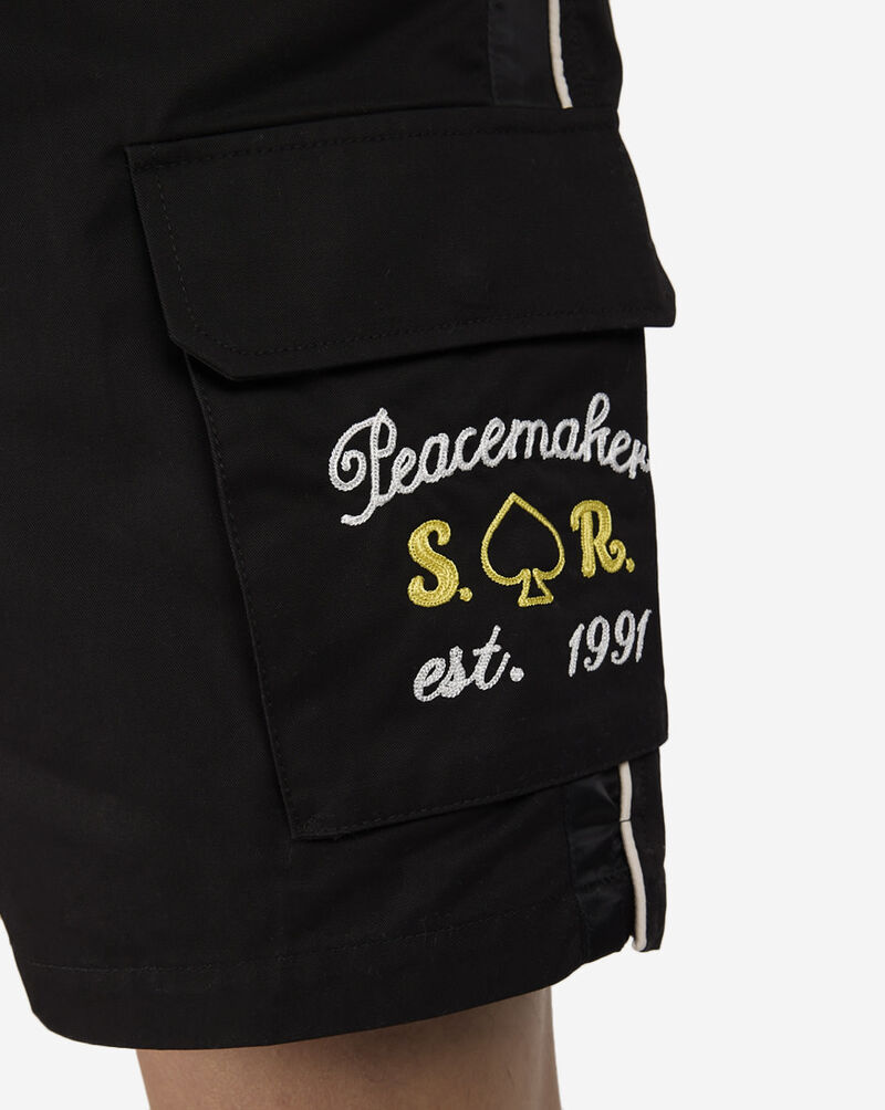 Shop Smoke Rise Graphic Twill Shorts WS24285SN-BLK black | SNIPES USA