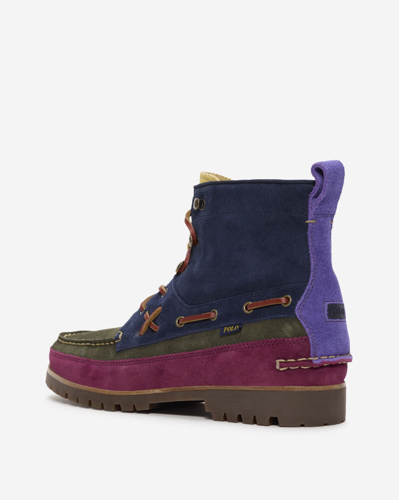 Shop Polo Ralph Lauren Ranger Mid Color-Blocked Suede Boot 812949795001 ...