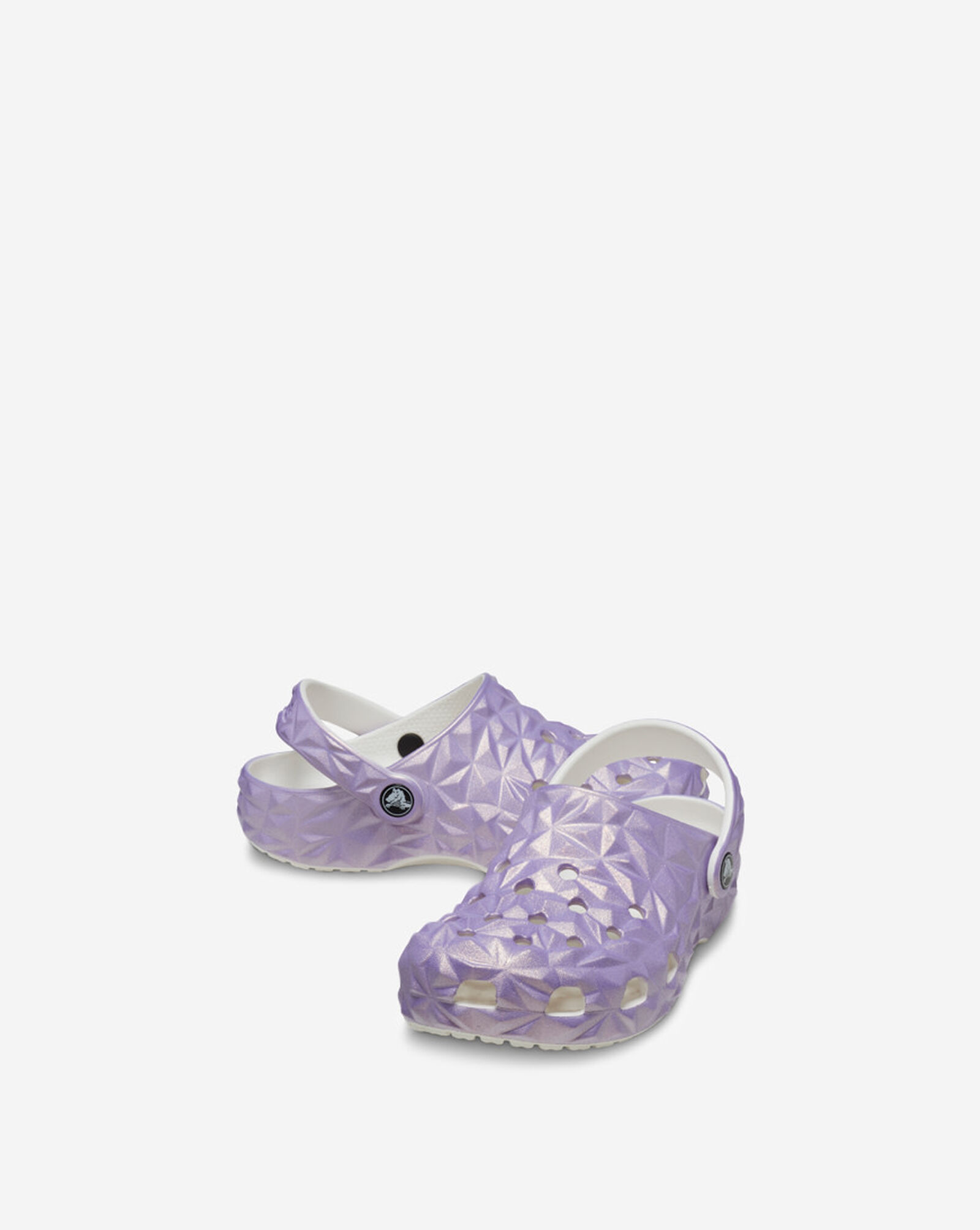 Shop Crocs Pre-School Classic Iridescent Geometric Clog 209693-100 ...