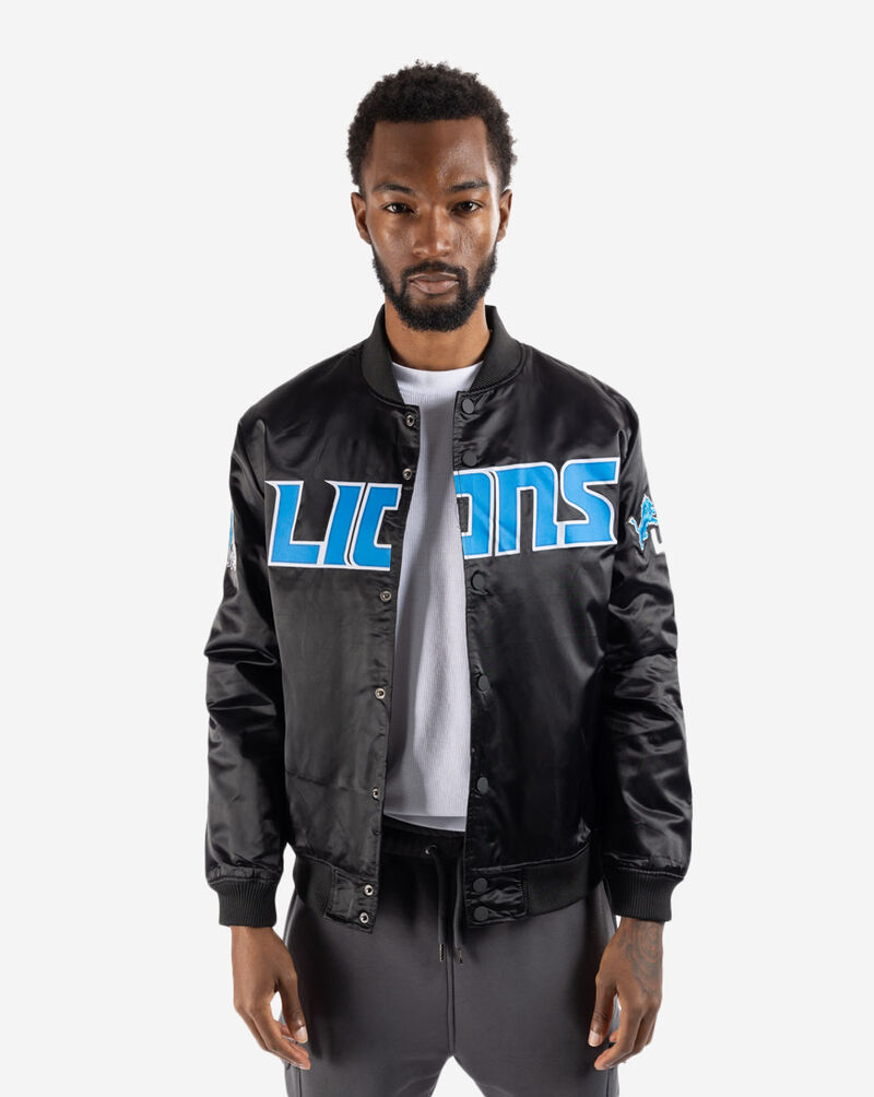 PRO STANDARD Detroit Lions Big Logo Satin Jacket Mens Clothes | SNIPES USA