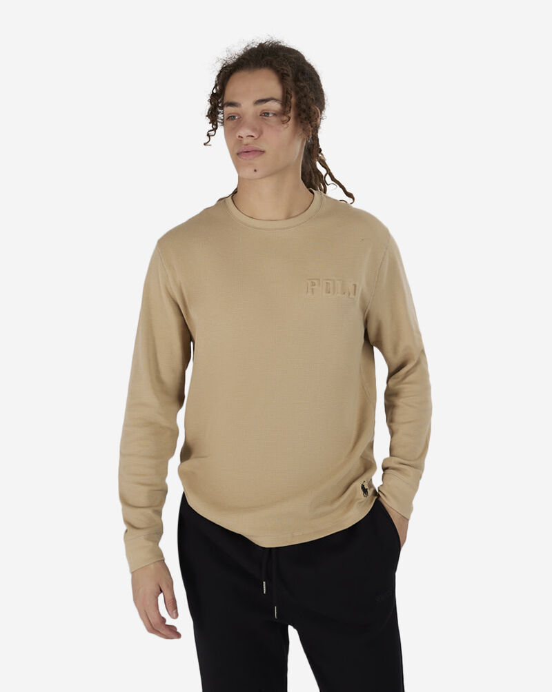 Shop Polo Ralph Lauren Long-Sleeve Waffle Thermal Crew PWLE2F-AHOR ...