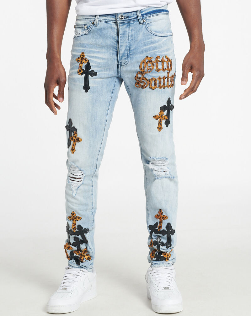 Shop GFTD LA Mosey Jeans MOSEY-LT blue | SNIPES USA