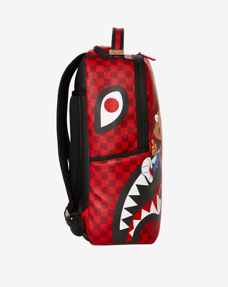 Shop Sprayground Hey Arnold On The Run Shark Backpack 910B4208NSZ red ...