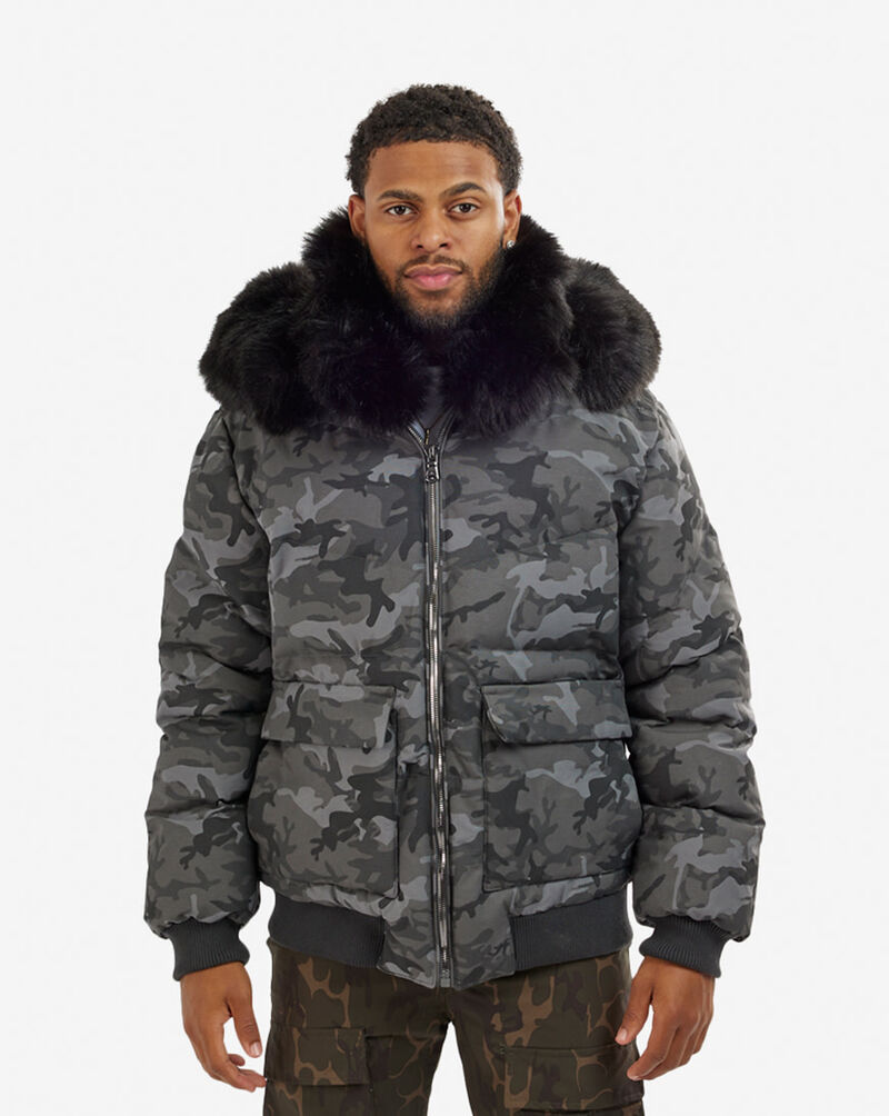 Shop Jordan Craig Hooded Bomber Jacket 91541C-BLK black | SNIPES USA