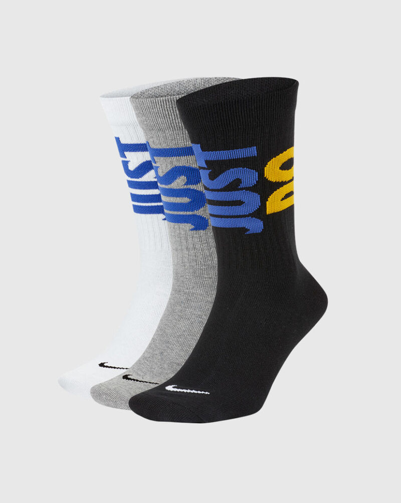 Shop Nike JDI Everyday Essential Crew 3Pk Socks CT0539-903 white ...