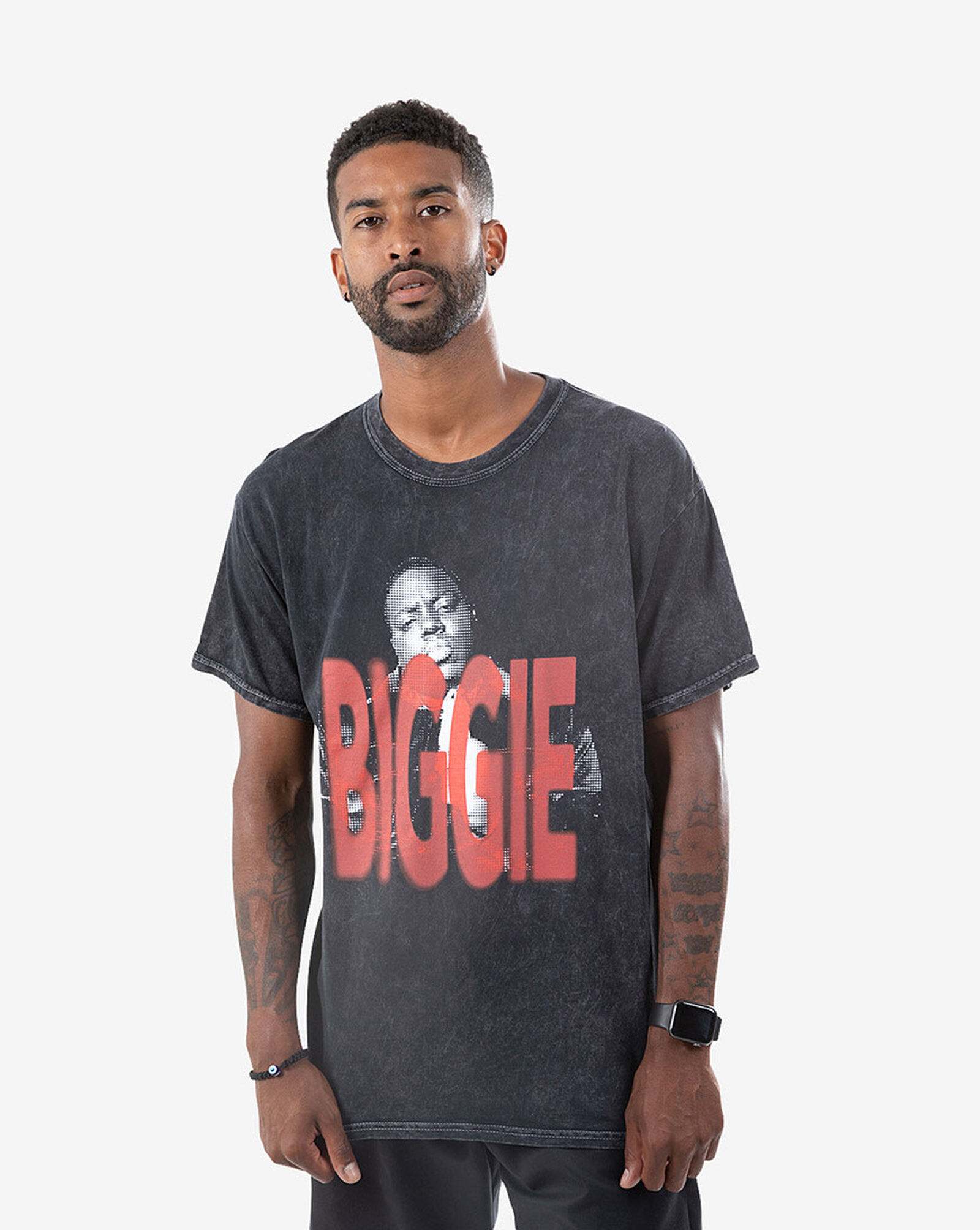 Shop Graphic Tees Biggie Mineral Wash Tee BSL10675 black | SNIPES USA