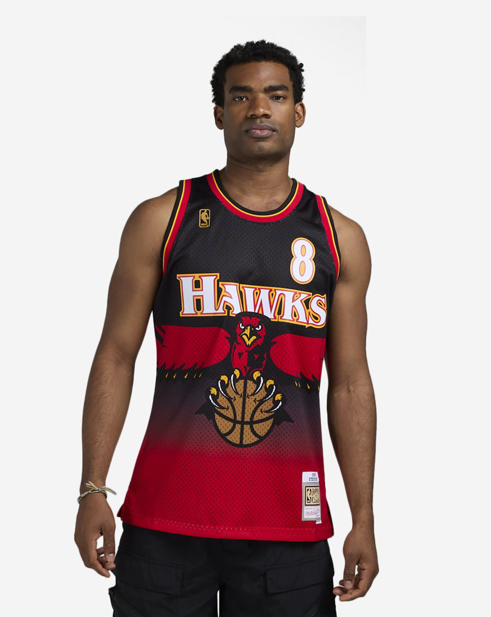 Shop Mitchell Ness Atlanta Hawks Smith Swingman Jersey SMJYGS18139 ...
