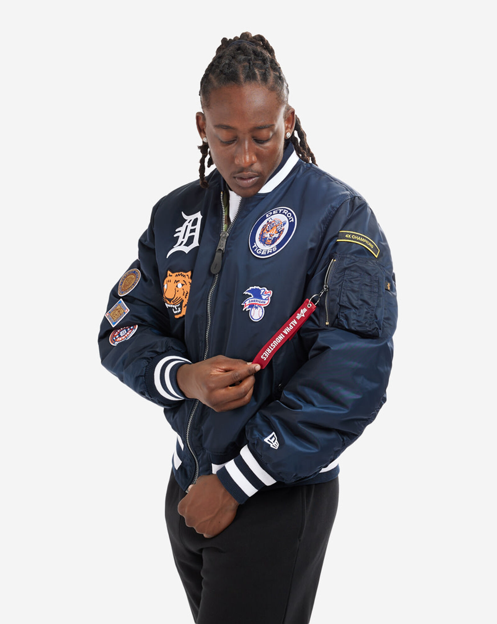 Shop New Era Detroit Tigers Alpha Industries MA-1 Bomber Jacket ...