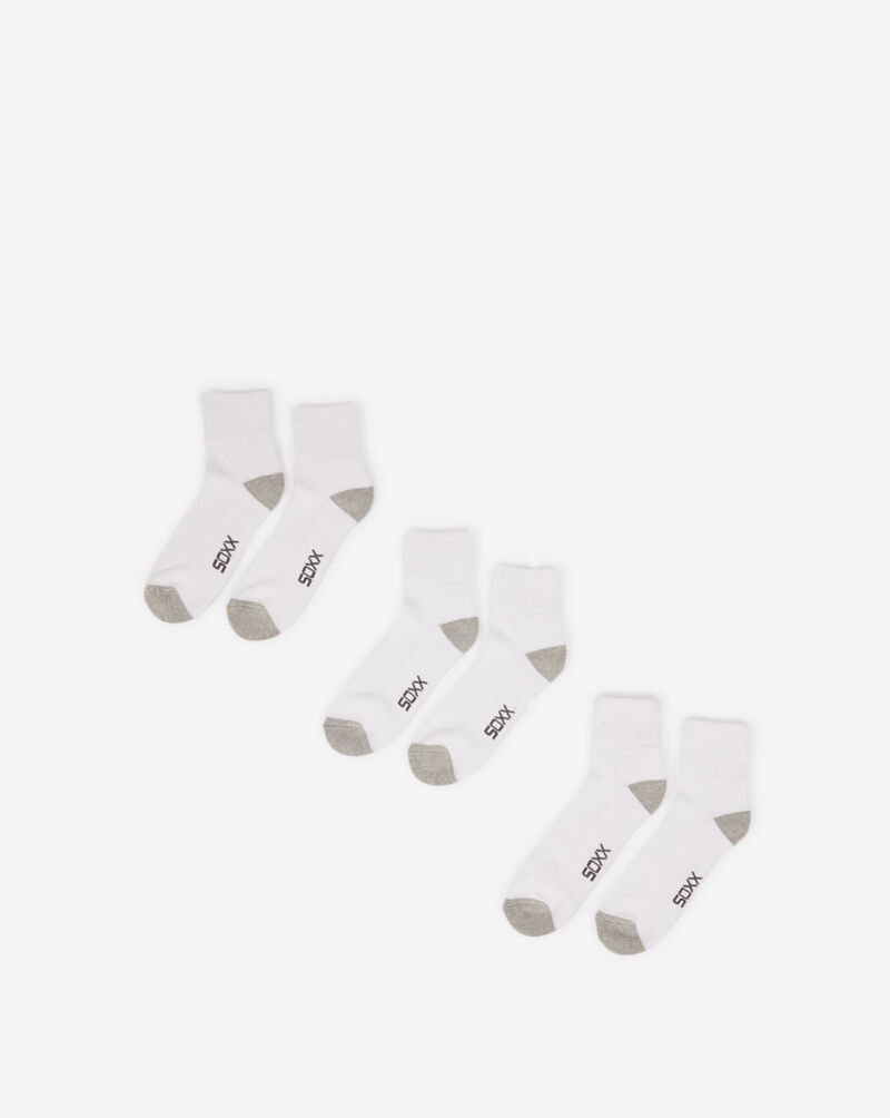 Shop Soxx Cushioned Quarter Socks PL-SX7009WGHT black | SNIPES USA