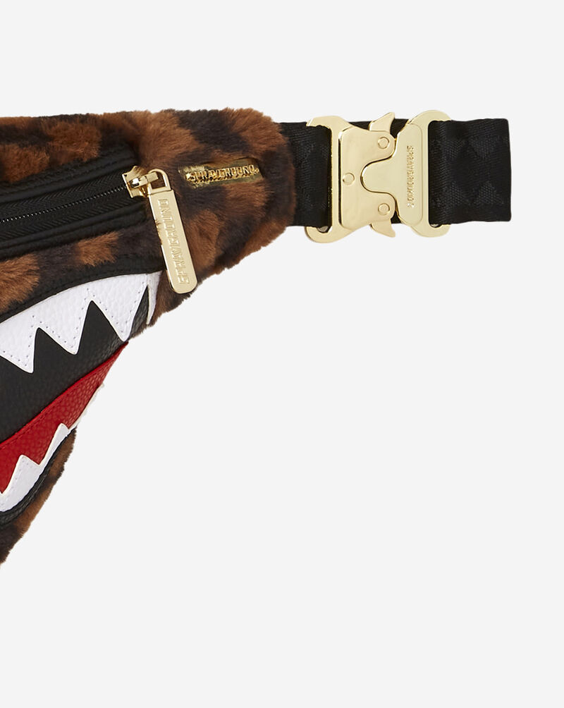 Shop Sprayground Fur Sharks in Paradise Crossbody Bag 910B4934NSZ brown ...
