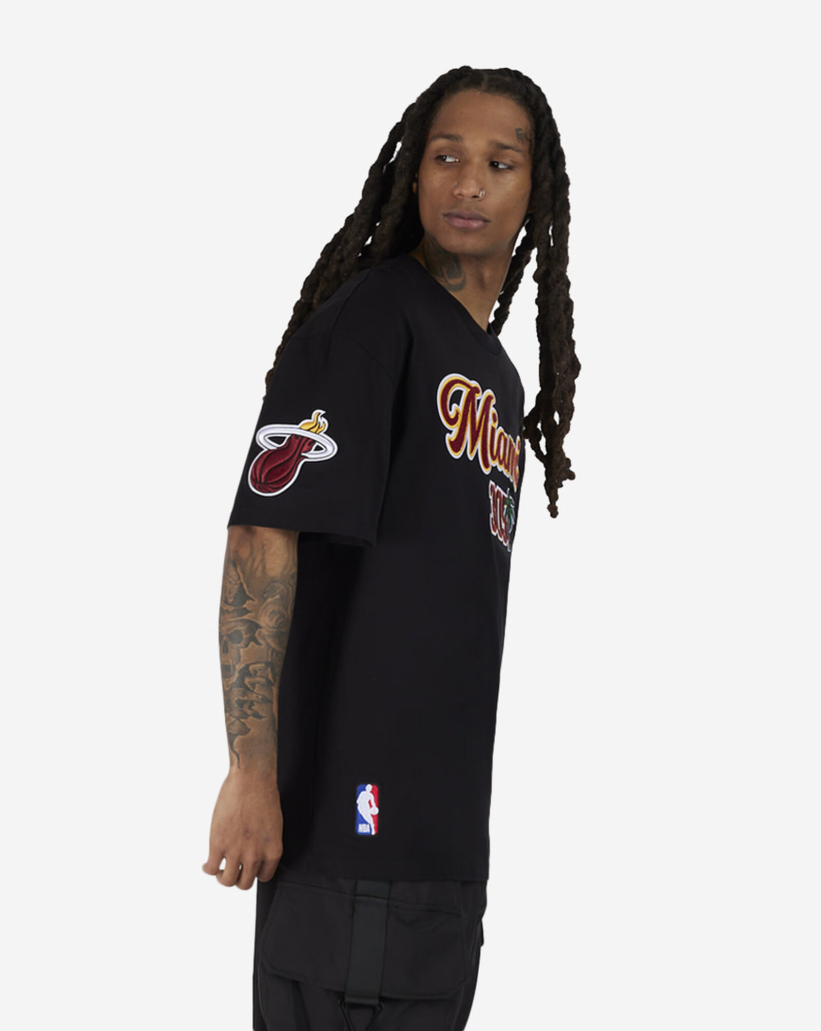Shop PRO STANDARD Miami Heat Area Code Tee BMH1515762-BLK black ...