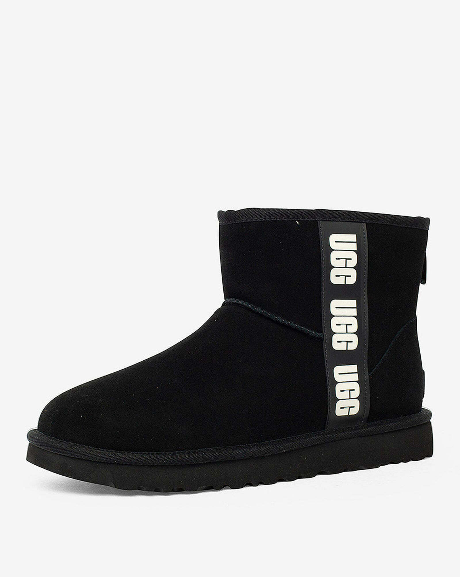 Shop UGG Classic Mini Side Logo Boots 1122558BWHT black | SNIPES USA