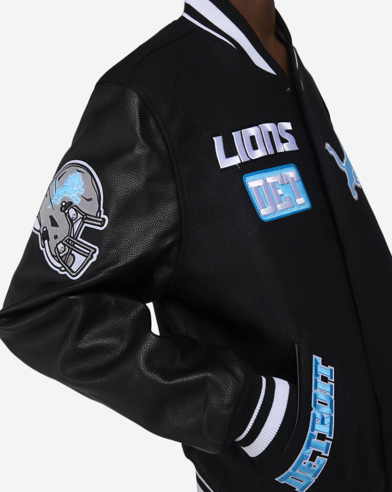Shop PRO STANDARD Detroit Lions Pro Area Code Varsity Jacket FDL6410446 ...