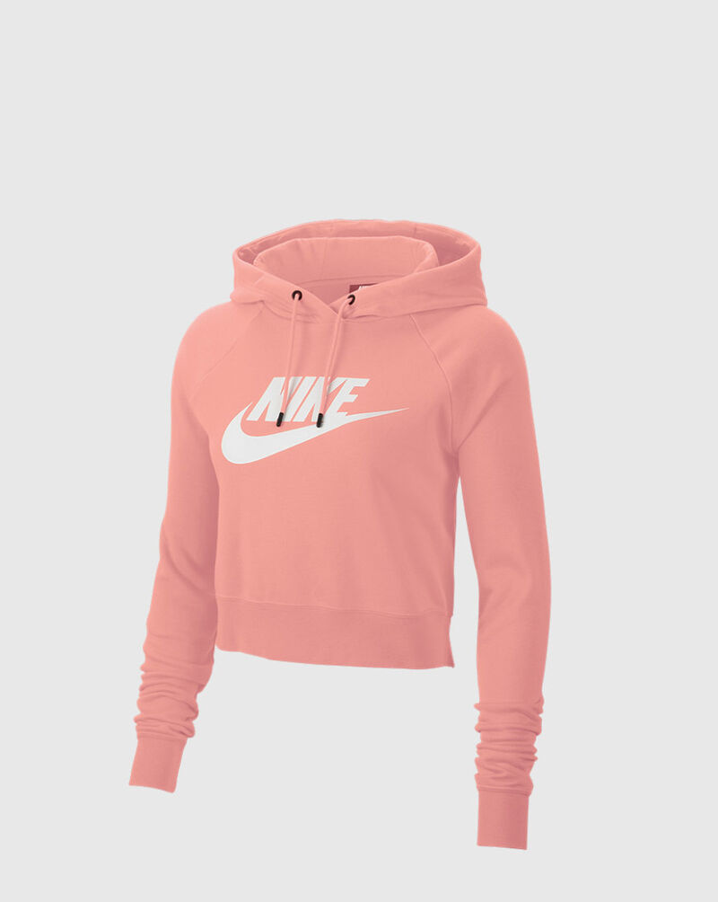 Shop Nike Nsw Essential Cropped Hoodie CJ6327-697 pink | SNIPES USA