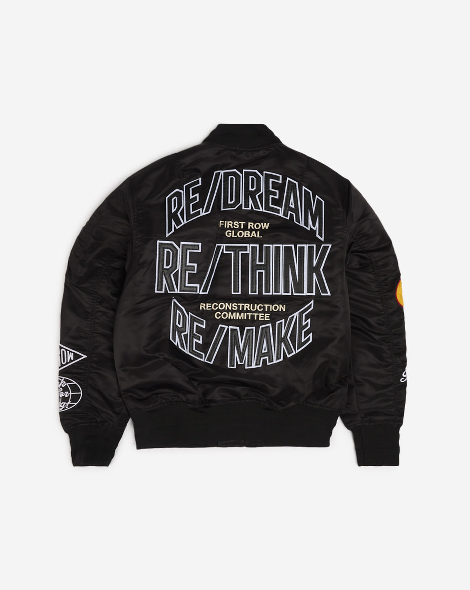 Shop First Row Nylon MA1 Jacket FRBJ4006-CAM black | SNIPES USA