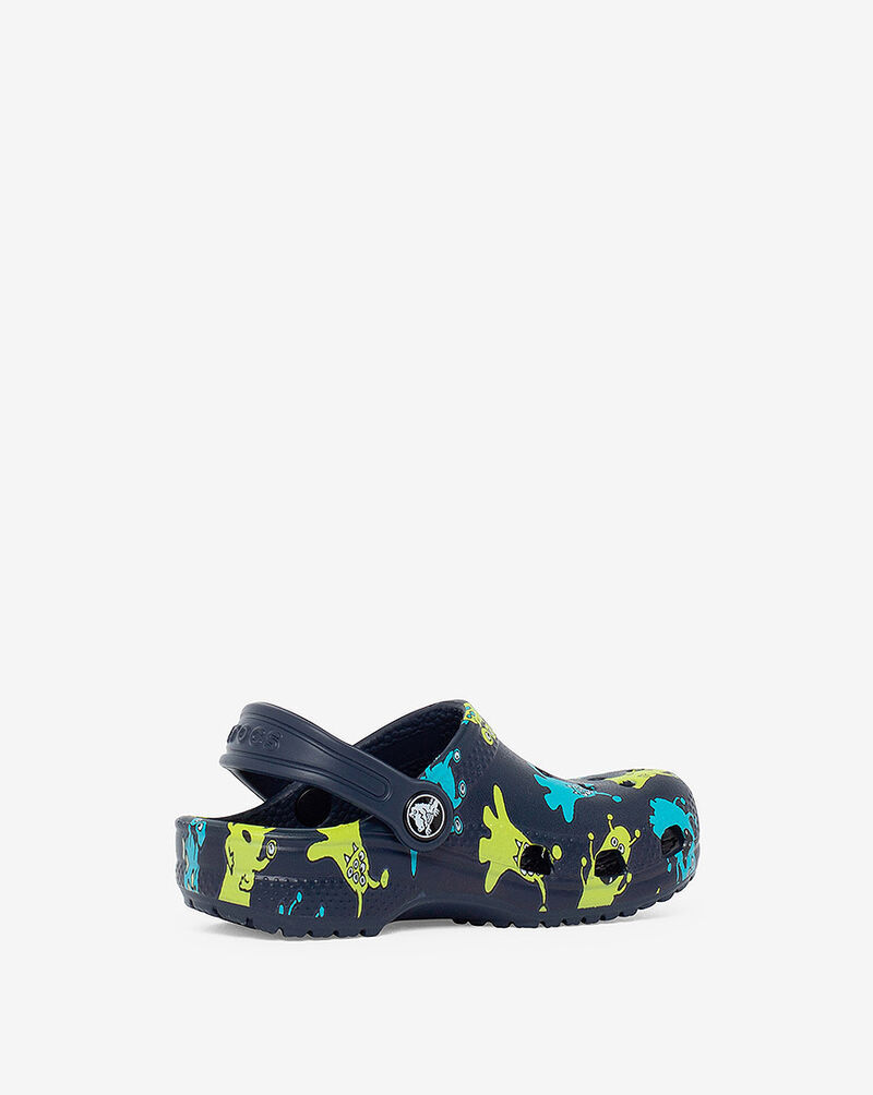 Shop Crocs Toddler Classic Monster Print Clog 206833-410 blue | SNIPES USA