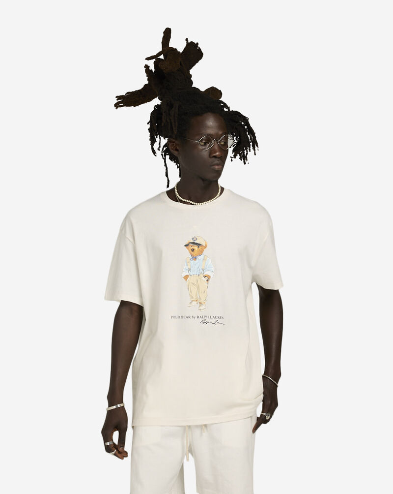 Shop Polo Ralph Lauren Polo Bear Graphic Tee 710854497037-DEC brown ...