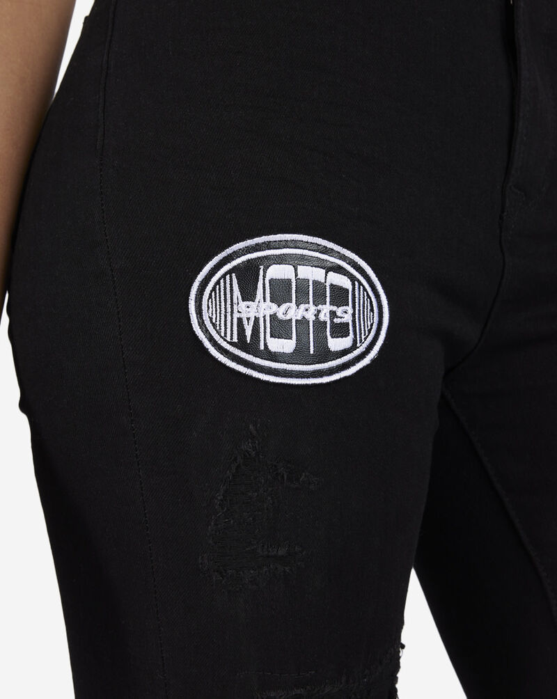 Shop Smoke Rise Racing Skinny Jeans AP23510SN-DEE black | SNIPES USA