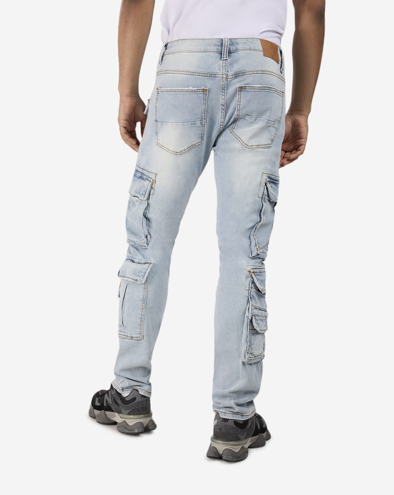 Shop Decibel Multi Pocket Cargo Jeans DECWB438-BLU blue | SNIPES USA