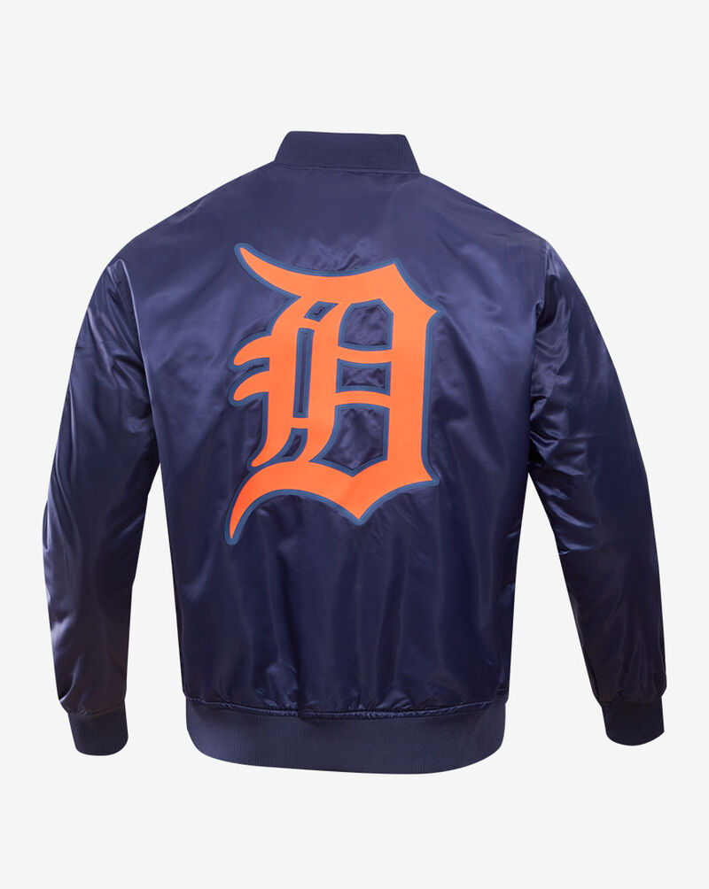 Shop Pro Standard Detroit Tigers Big Logo Satin Jacket LDT632063 blue ...