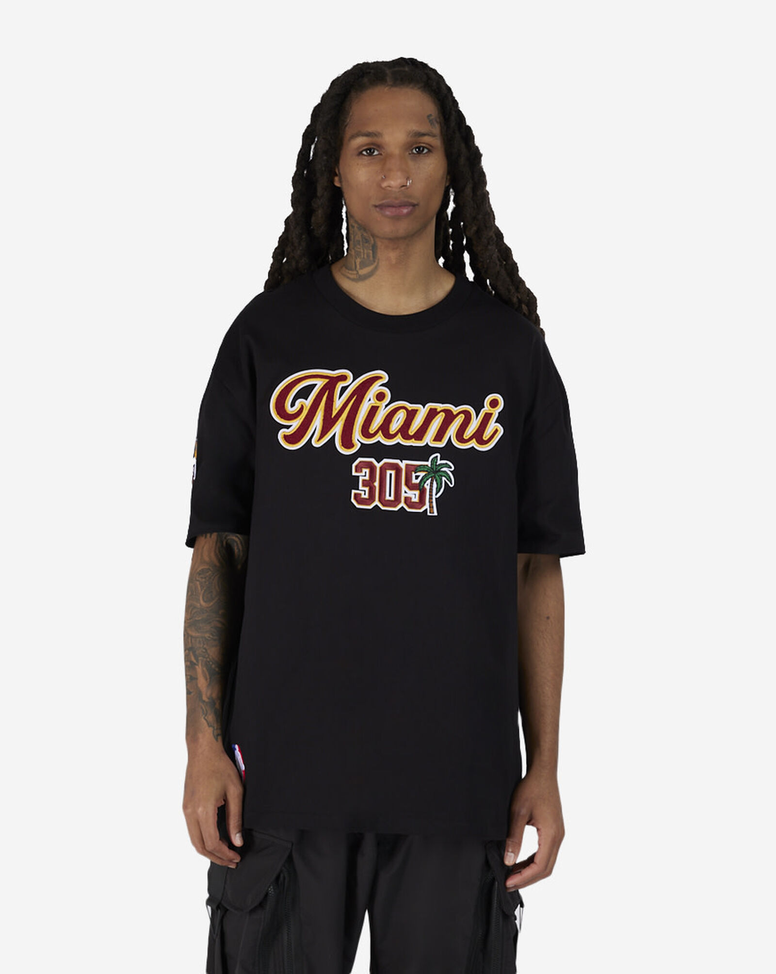 Shop PRO STANDARD Miami Heat Area Code Tee BMH1515762-BLK black ...