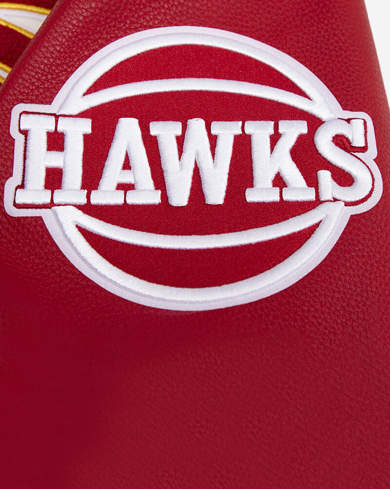 Shop PRO STANDARD Atlanta Hawks Retro Classic Rib Wool Varsity Jacket ...