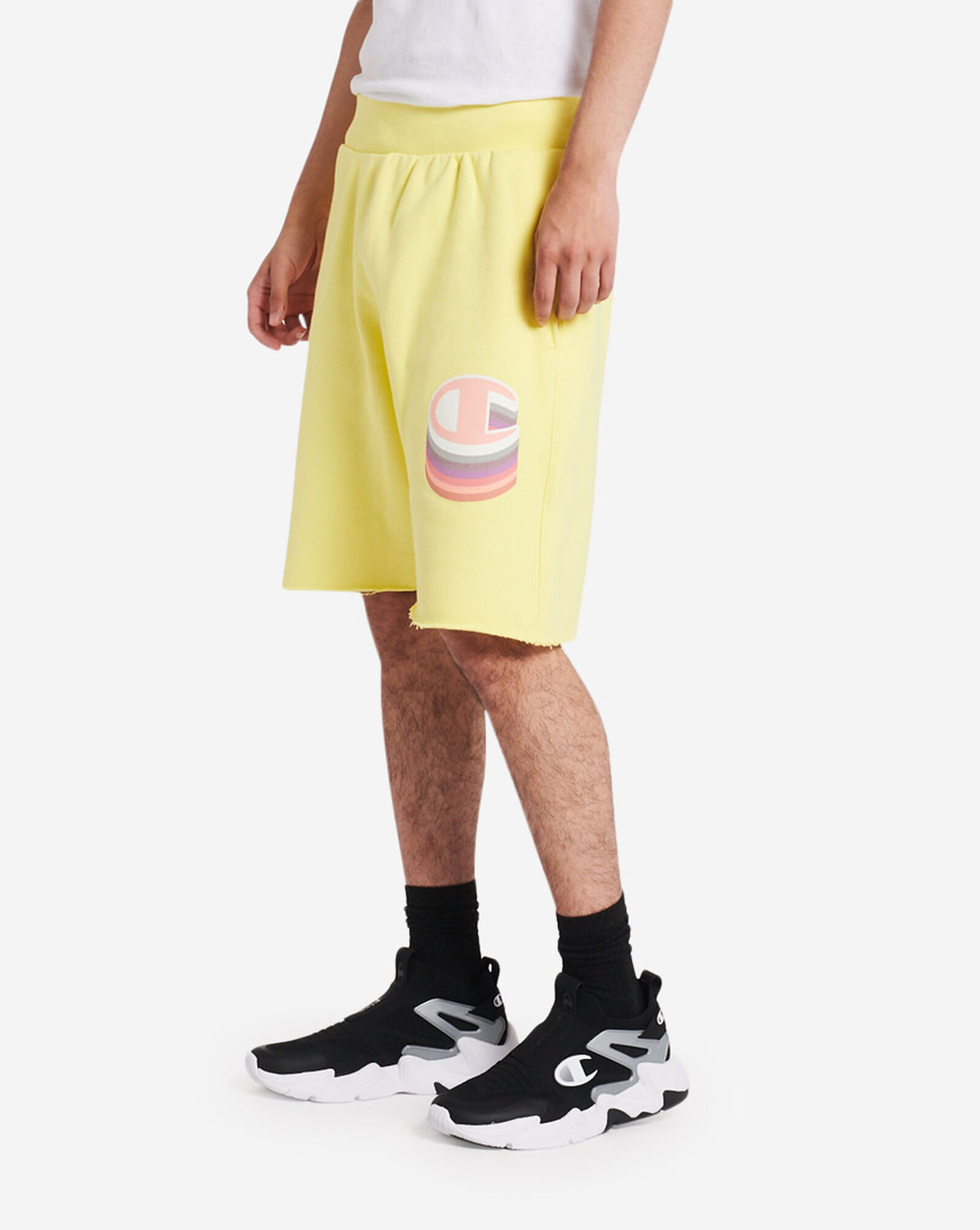 Shop Champion Heritage Puff Shorts 89597586BOA-IUC yellow | SNIPES USA