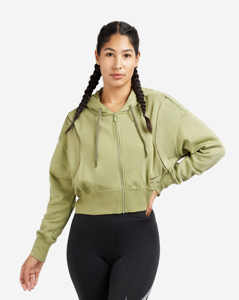 Shop Nike NSW Full-Zip Air Fleece Hoodie DQ6579-334 green | SNIPES USA