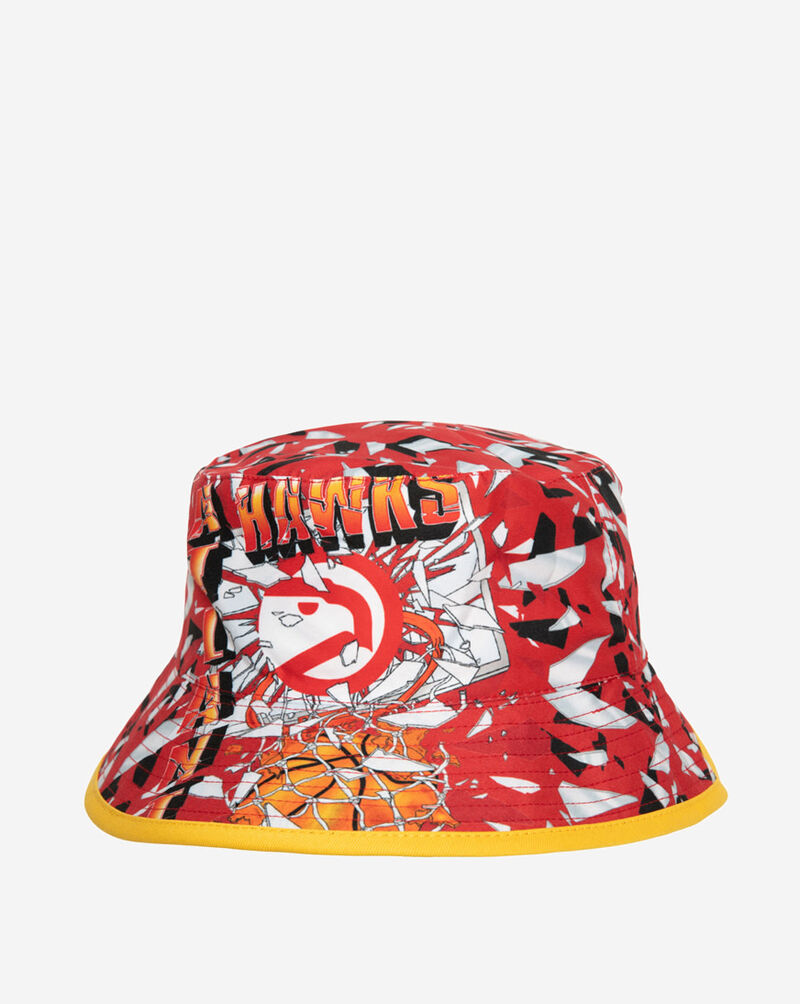 Shop Mitchell & Ness Atlanta Hawks Shattered Big Face Bucket Hat HBKB5167-AHAYYPPPRED1 | SNIPES USA