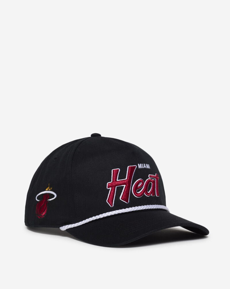 Shop '47 Brand Miami Heat Script Hitch Snapback Hat K-CRSCH27GWP-BKA ...