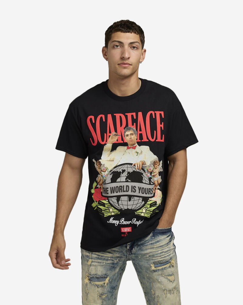 Shop Graphic Tees Scarface World Tee FJ24-23 black | SNIPES USA