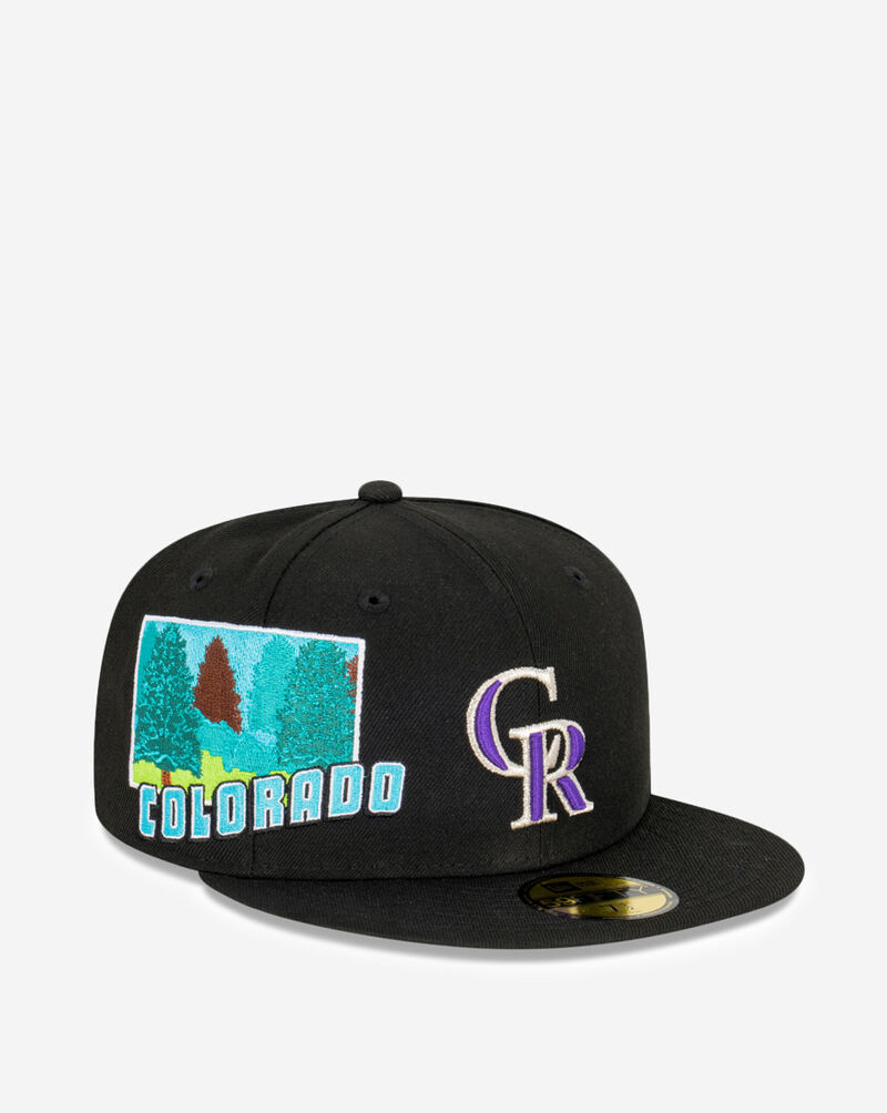 Shop New Era 59Fifty Colorado Rockies Stateview Fitted Cap 60296532 ...