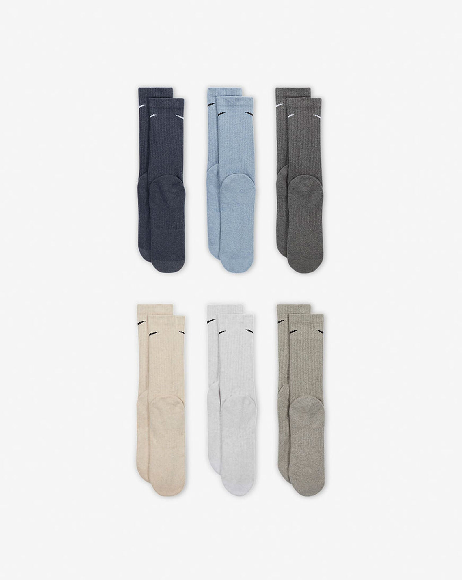 Shop Nike Everyday 6Pk Crew Socks SX6897-901 multi | SNIPES USA