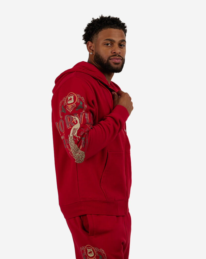 Shop Akoo Apparel Holstein Zip Hoodie 7317310-RED red | SNIPES USA