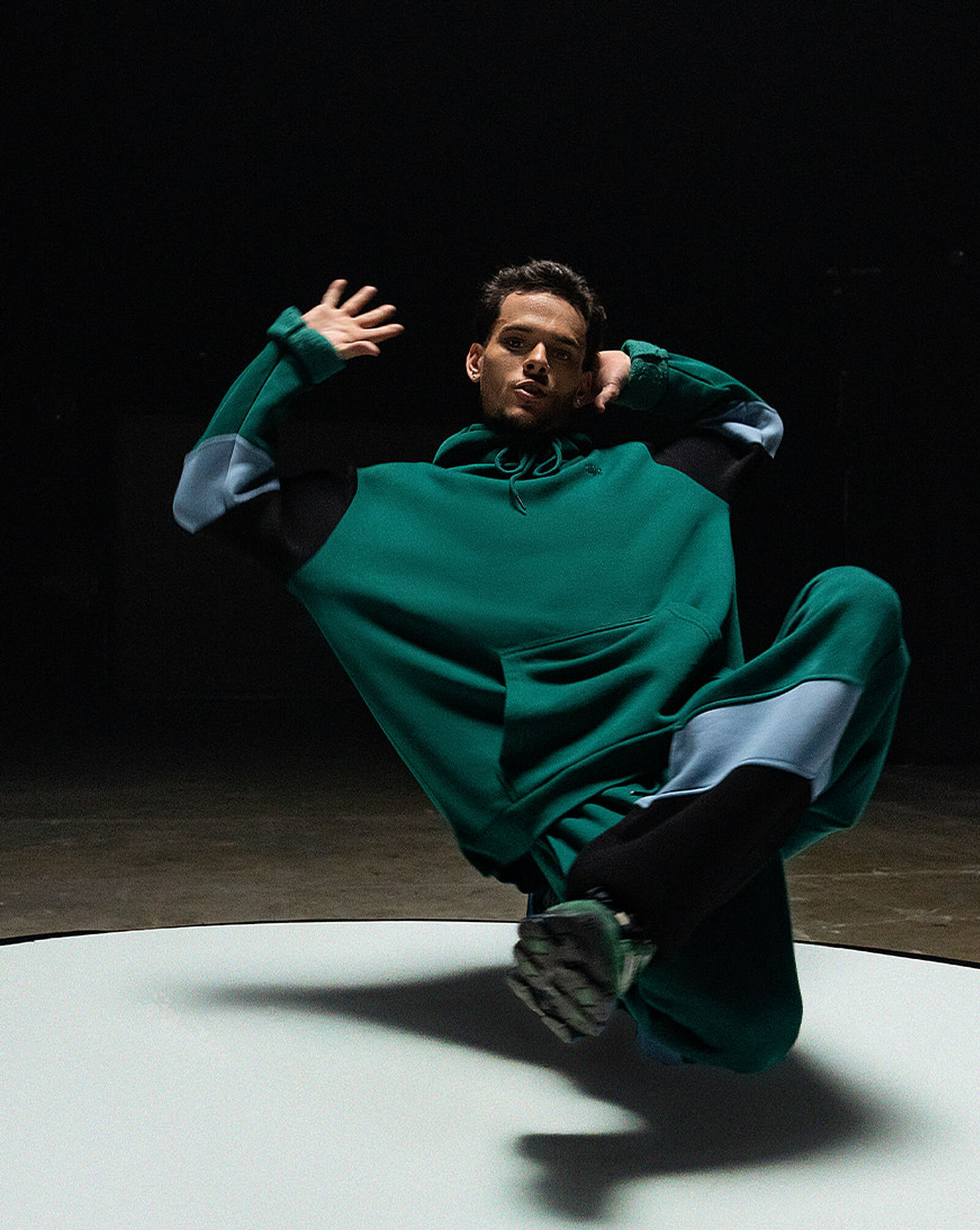 Shop SNIPES Color Block Hoodie SNQ124005M-MLCT green | SNIPES USA