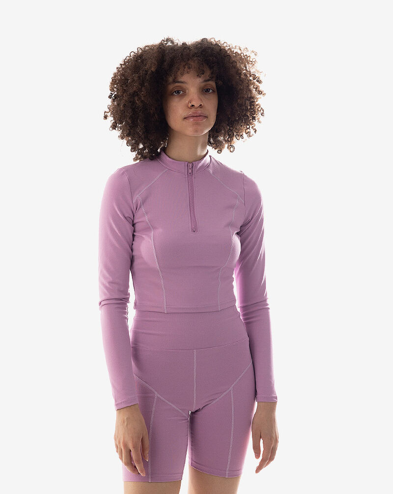 Shop Allure Allure Quarter Zip Top AJ611-PURPLE purple | SNIPES USA