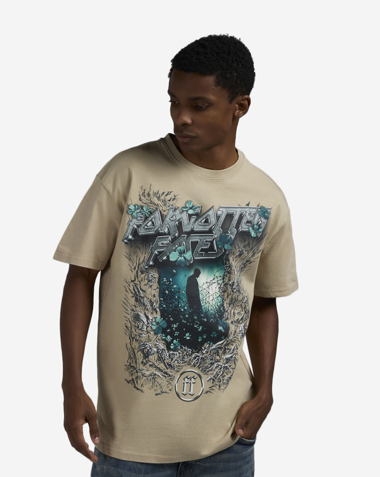 Shop Forgotten Faces Vines Tee FOFUS136-03872 beige | SNIPES USA