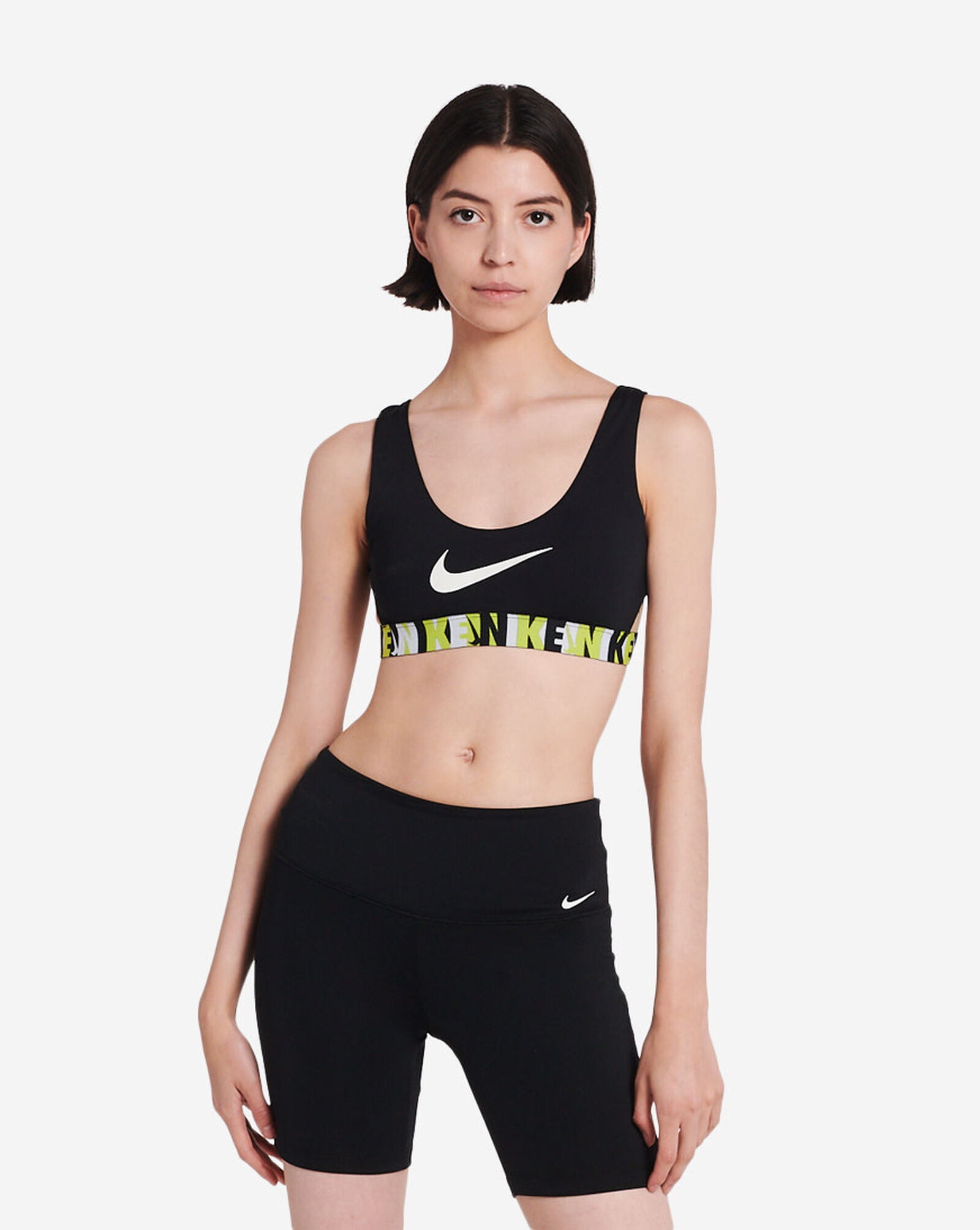 Shop Nike Logo Tape Cut-Out Bikini Top NESSC263-001 black | SNIPES USA